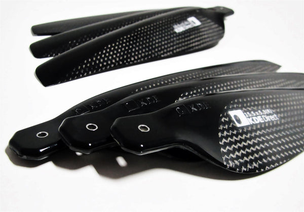 KDE-CF155-TP Propeller Blades, 15.5" x 5.3, Triple-Edition CW/CCW Set ...